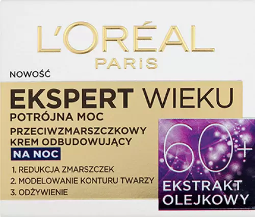 L'Oréal Age Expert Night Cream 60+ – Anti-Wrinkle Power
