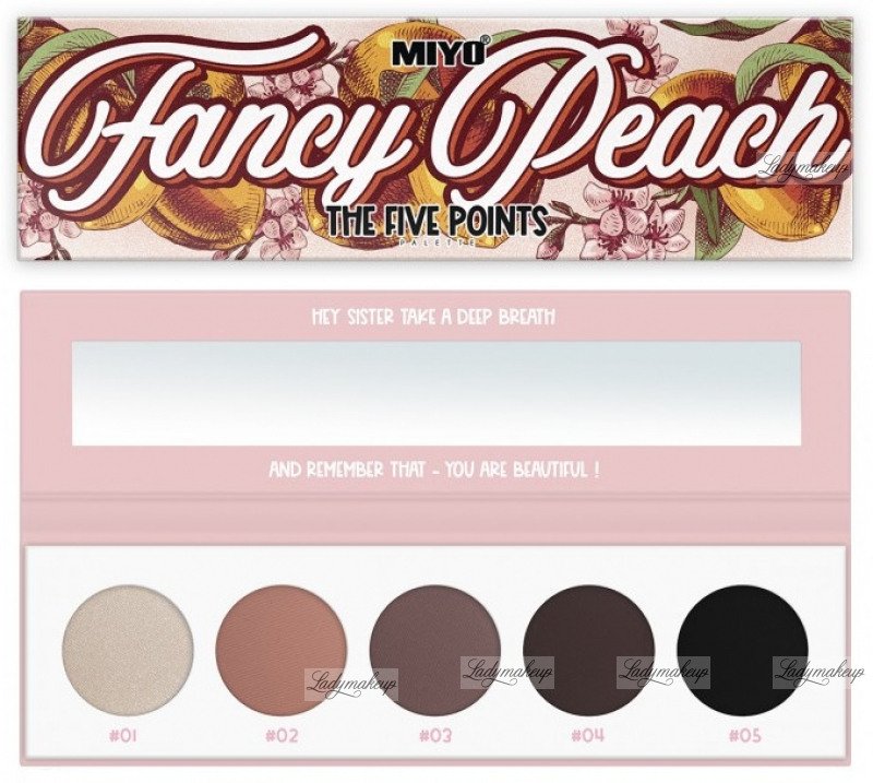 MIYO - FIVE POINTS EYESHADOW PALETTE - Paleta 5 cieni do powiek - 10 ...