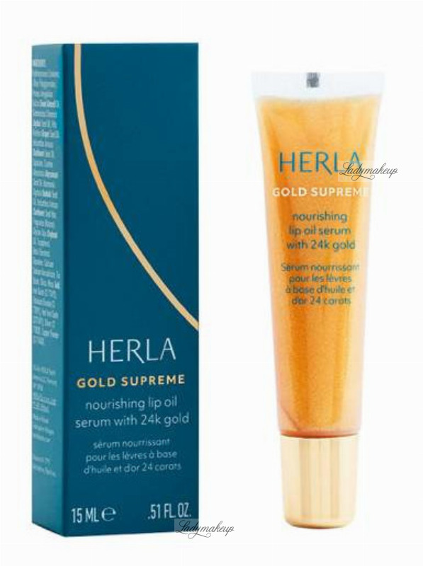HERLA - GOLD SUPREME - Nourishing Lip Oil Serum with 24k Gold ...