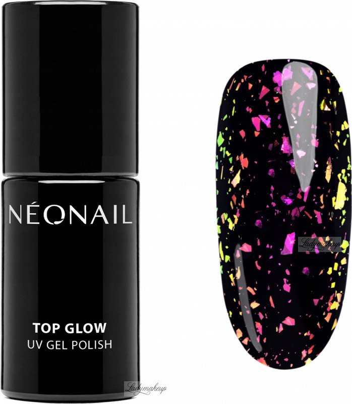 NeoNail - TOP GLOW - UV Gel Polish - Topcoat with shiny particles - 7.2 ml