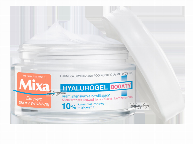 Mixa - HYALUROGEL - Intensive moisturizing cream with hyaluronic acid ...