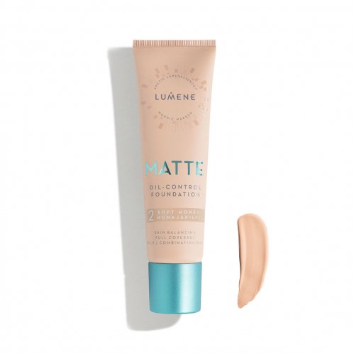 LUMENE - MATTE OIL CONTROL FOUNDATION - Podkład matujący z efektem ...
